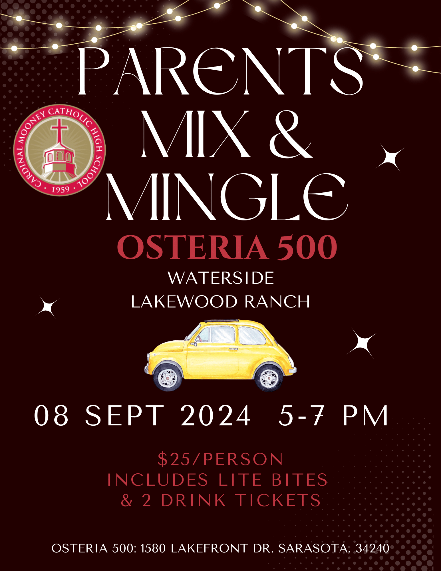 Parent Mix and Mingle - Cardinal Mooney Catholic High School: Sarasota ...